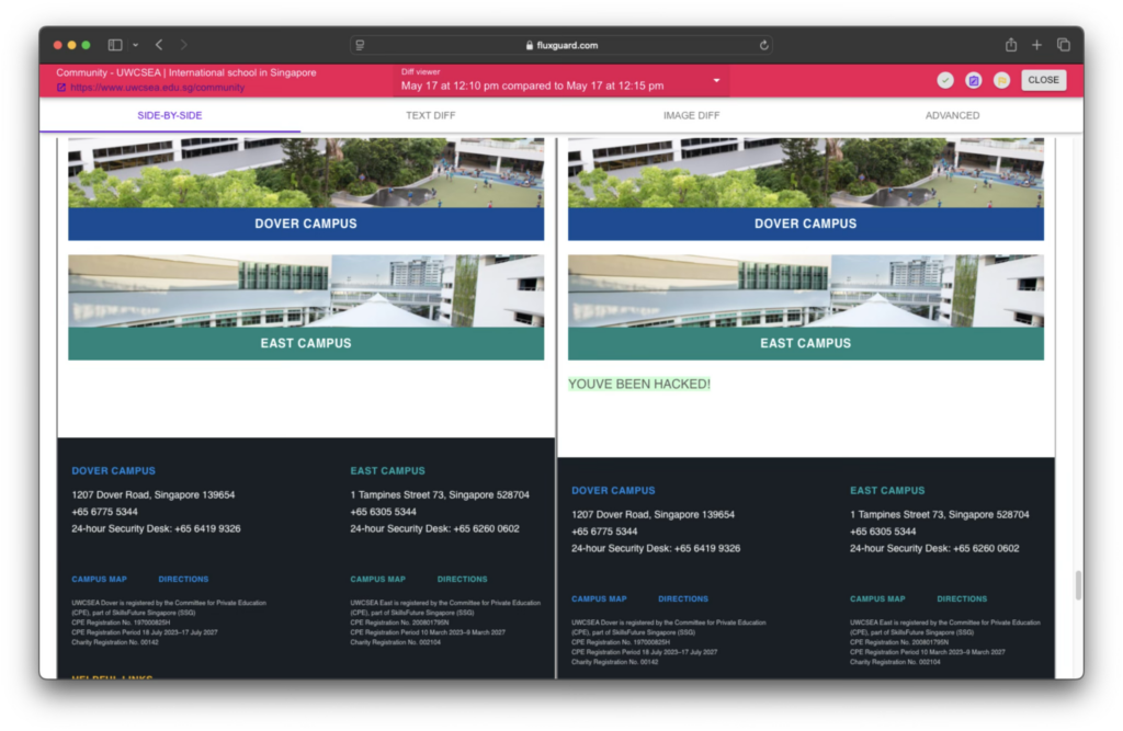 Defacement Monitoring | Fluxguard